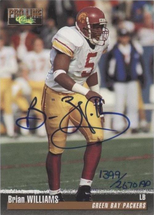 1995 Classic Pro Line - Autographs Brian Williams AP After Number 2670 ...