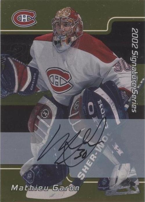 2001-02 In the Game Be A Player Signature Series - Mathieu Garon #041 ...