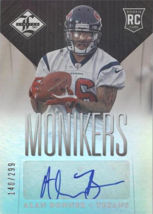 2013 Panini Limited - Monikers Silver #151 Alan Bonner /299 (AU, RC) for sale online | eBay