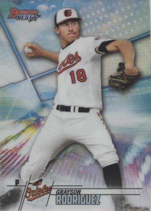 2018 Bowman's Best - Top Prospects Grayson Rodriguez #TP-21 Refractor ...
