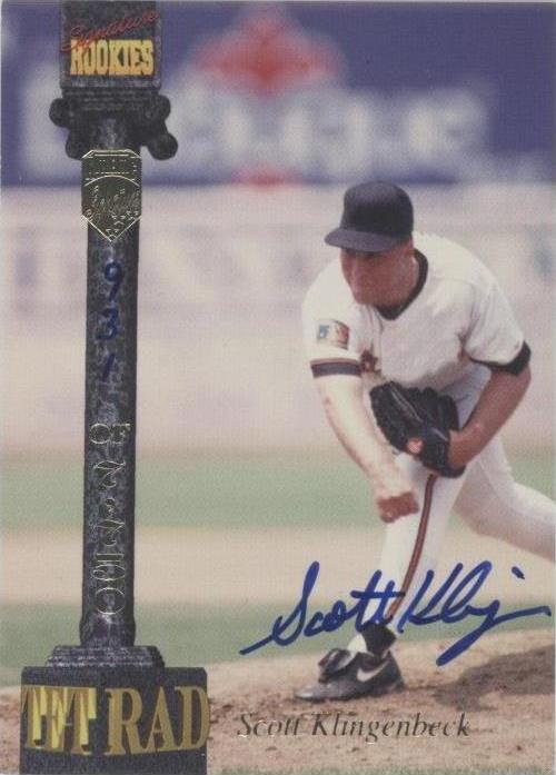 1994 Signature Rookies Tetrad - Signatures #93 Scott Klingenbeck /7750 ...