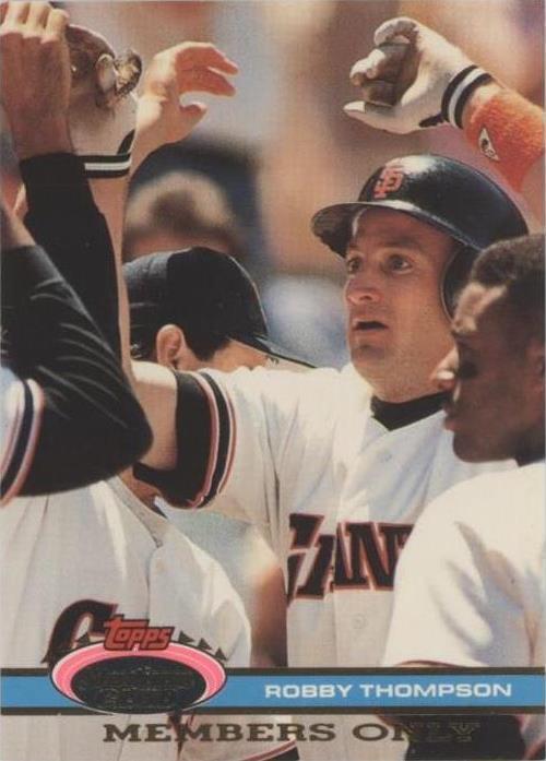 1991 Topps Stadium Club Members Only - Robby Thompson for sale online ...