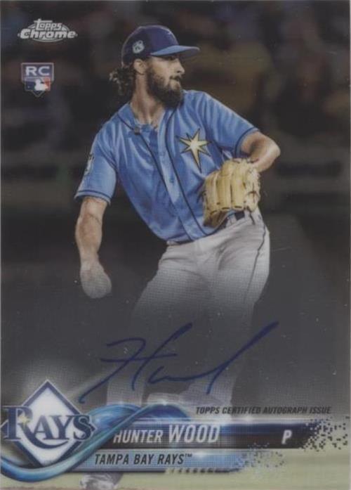 2018 Topps Chrome - Rookie Autographs Hunter Wood #RA-HW (AU, RC) for ...