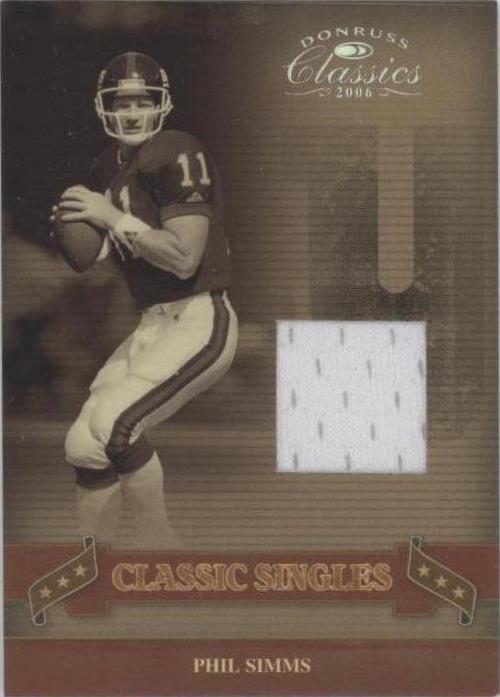 2006 Donruss Classics - Classic Singles Jerseys #CS-30 Phil Simms /250 ...