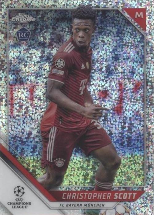 2021-22 Topps Chrome UCL - Christopher Scott #177 Speckle Refractor (RC ...