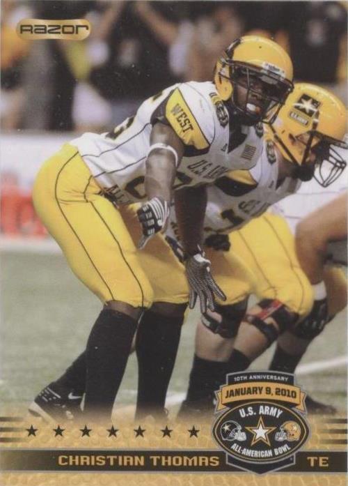 2010 Razor U.S. Army All-American Bowl - Christian Thomas #46 (RC) for ...