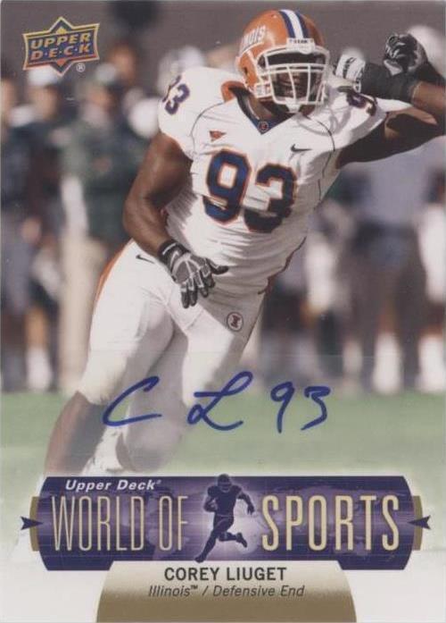 2011 Upper Deck World of Sports - Corey Liuget #130 Autographs (AU, RC ...