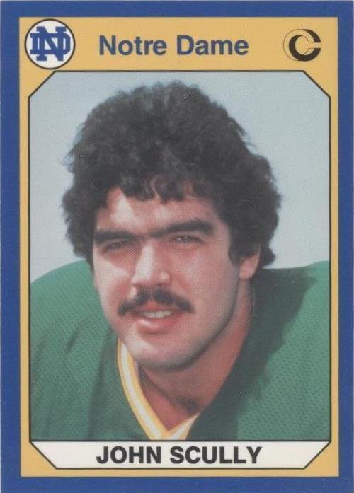 1990 Collegiate Collection University of Notre Dame - John Scully #12 ...