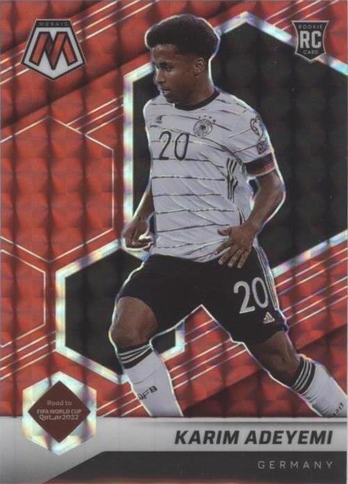 2021-22 Panini Mosaic FIFA Road to World Cup - Karim Adeyemi #66 Red ...