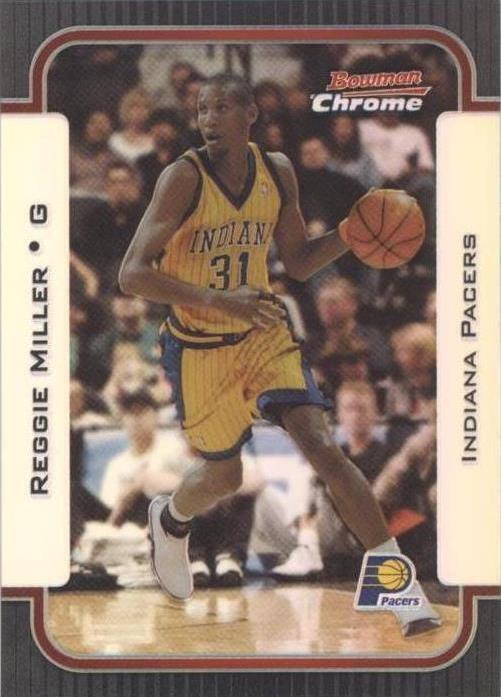 2003-04 Bowman Rookies & Stars - Reggie Miller #69 Chrome Refractor ...
