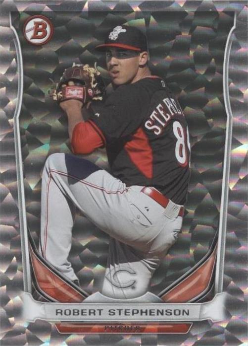 2014 Bowman Draft - Top Prospects Robert Stephenson #TP-59 Silver Ice ...
