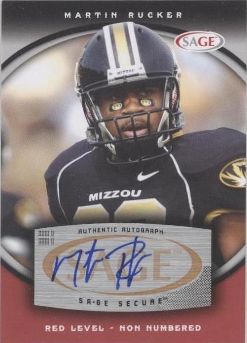2008 SAGE - Autographs Martin Rucker #A51 Red (AU, RC) for sale online ...