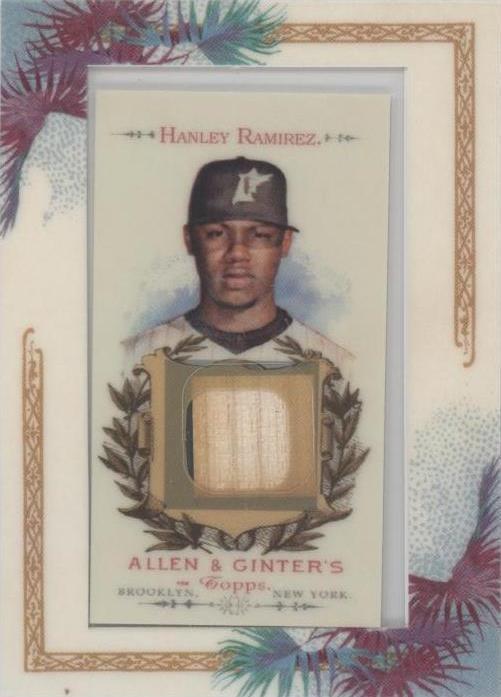 2007 Topps Allen & Ginter's - Framed Mini Relics Hanley Ramirez #AGR-HR ...