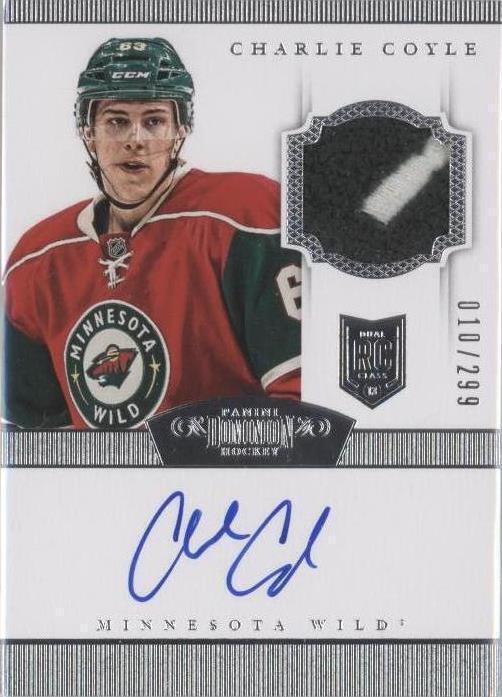 2013-14 Panini Dominion - Rookie Patch Autograph Charlie Coyle #162 / ...