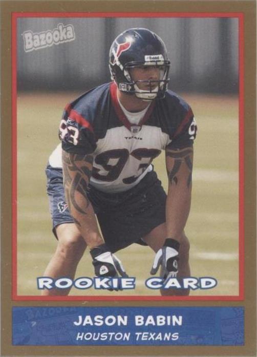 2004 Bazooka - Gold #172 Jason Babin (RC) for sale online | eBay
