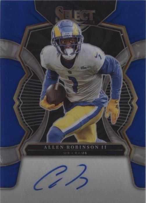 2022 Panini Select - Signatures Allen Robinson #SIP-AR Blue Prizm /75 ...
