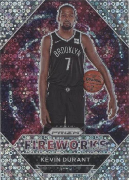 2020-21 Panini Prizm - Fireworks Kevin Durant #19 Fast Break Prizm for ...
