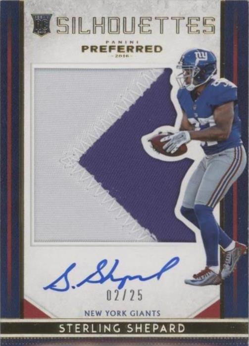 2016 Panini Preferred - Rookie Silhouettes Prime Sterling Shepard #80 ...