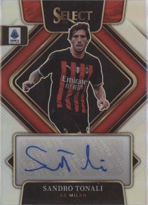 2022-23 Panini Select Serie A - Signatures #S-ST Sandro Tonali (AU) for ...