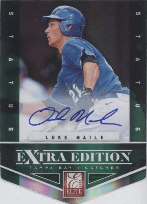 2012 Elite Extra Edition - Status Emerald Die-Cut Signatures #198 Luke ...