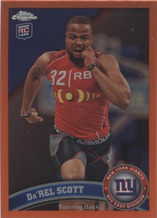2011 Topps Chrome - Da'Rel Scott #32 Orange Refractor (RC) for sale ...