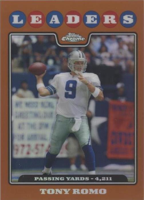 2008 Topps Chrome - Tony Romo #TC123 Copper Refractor /425 for sale ...