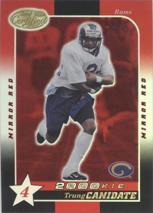 2000 Leaf Certified - 2000 Rookie Trung Canidate #218 Mirror Red (RC ...
