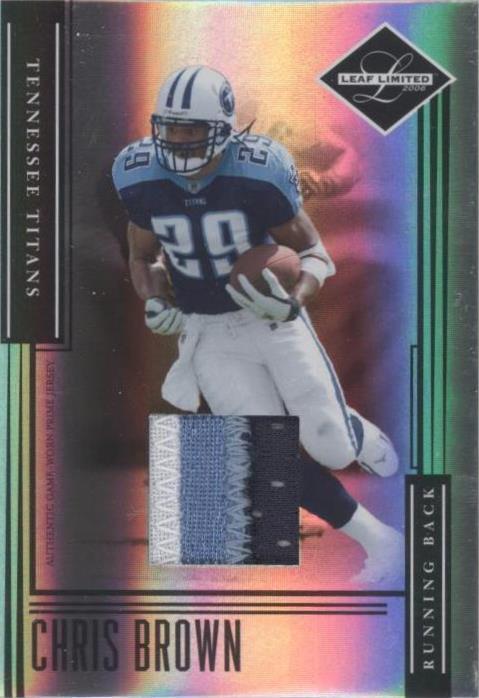 2006 Leaf Limited - Chris Brown #117 Limited Threads Jersey Prime /30 ...