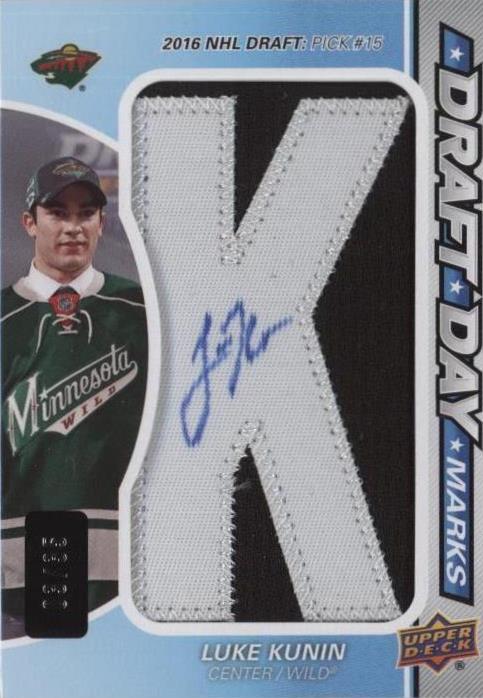 2017-18 SP Game Used - Draft Day Marks Rookies #DDM-LK Luke Kunin /35 ...