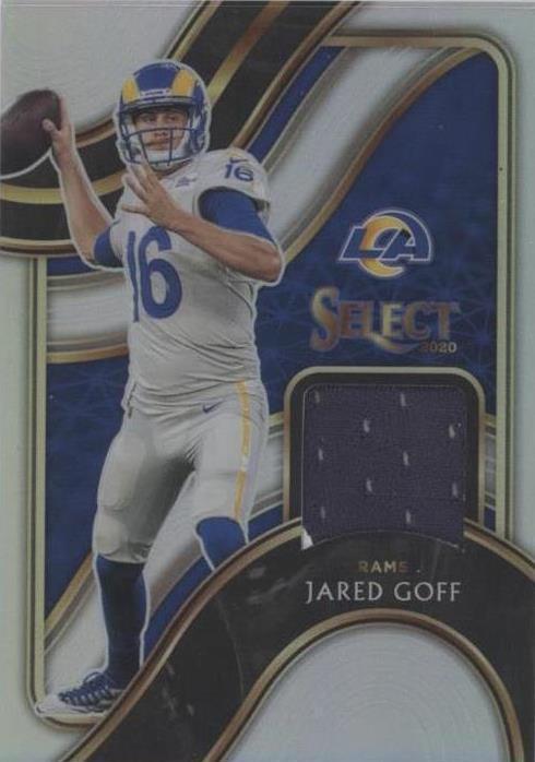 2020 Panini Select - Select Swatches Jared Goff #SS-JGO /99 (MEM) for ...