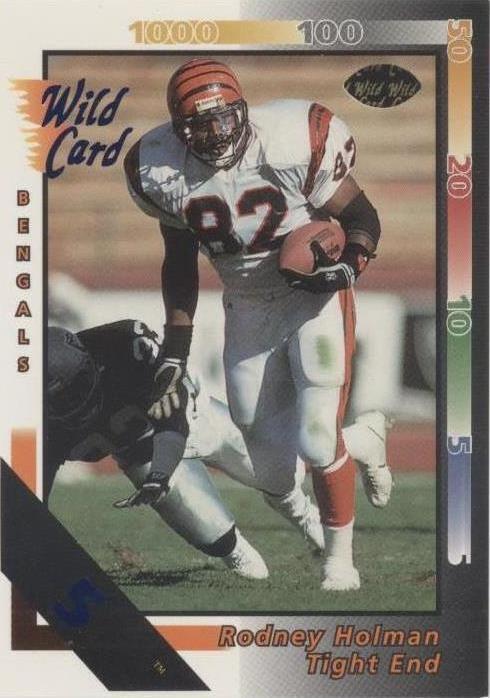 1992 Wild Card - Rodney Holman #191 5 Stripe for sale online | eBay
