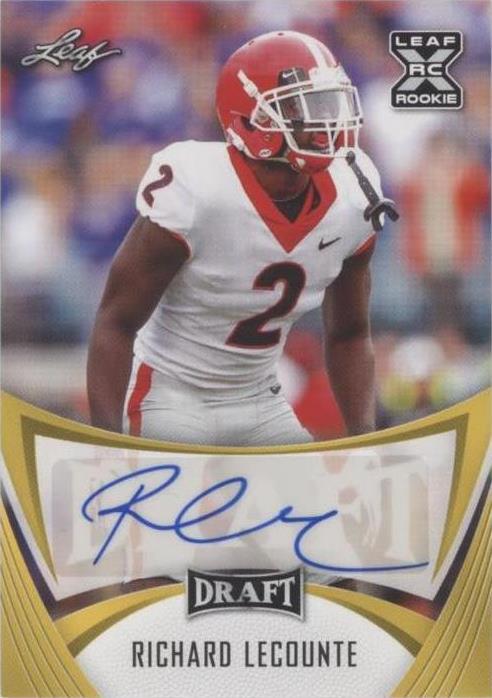 2021 Leaf Draft - Autographs Gold #BA-RL1 Richard Lecounte (AU, RC) for ...