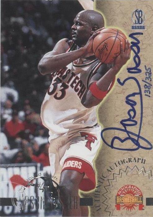 1996-97 Score Board Autographed Basketball - Autographs Jason Sasser ...