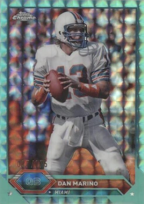 2023 Topps Composite - Topps Chrome Dan Marino #12 Aqua Geometric ...