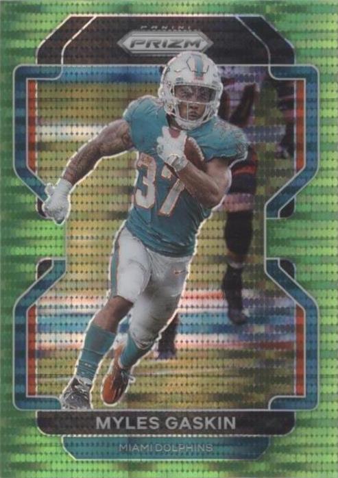2021 Panini Prizm - Neon Green Pulsar Prizm #108 Myles Gaskin for sale ...