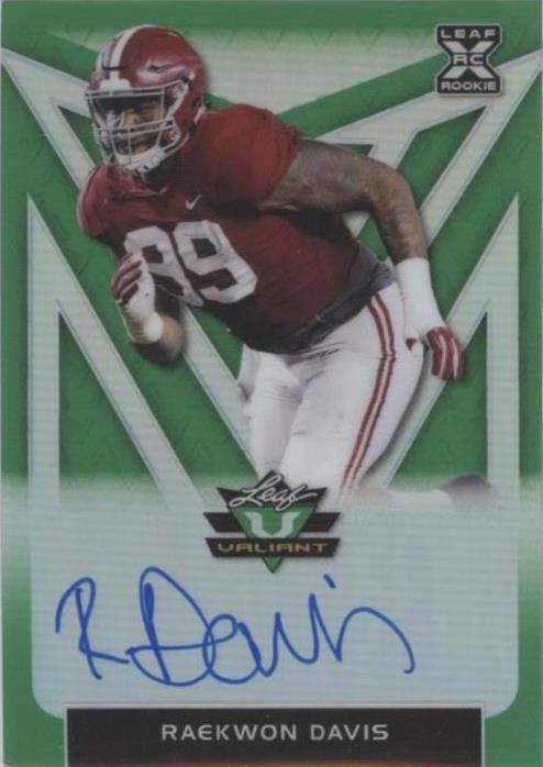 2020 Leaf Valiant - Raekwon Davis #BA-RD1 /75 (AU, RC) for sale online ...