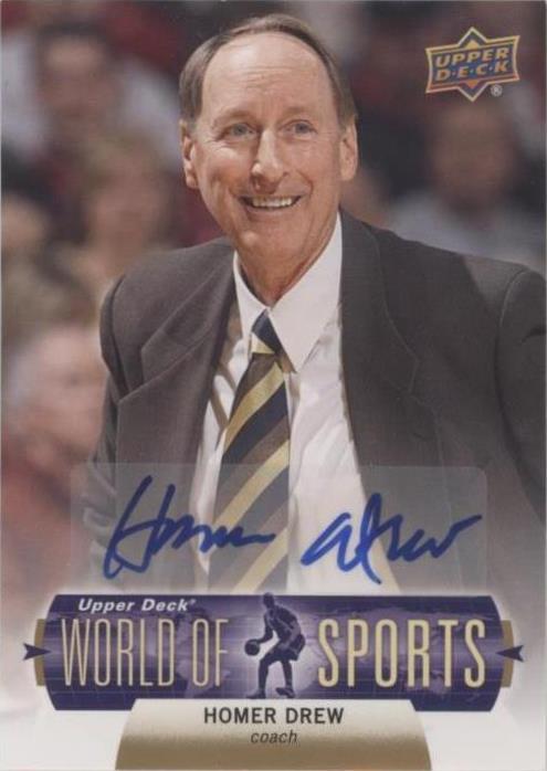 2011 Upper Deck World of Sports - Autographs #84 Homer Drew (AU, RC ...