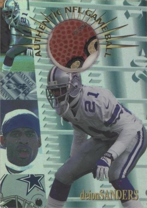 1996 Collector's Edge Advantage - Authentic Game Ball #G20 Deion ...