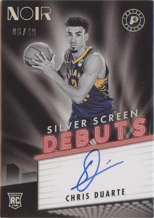 2021-22 Panini Noir - Silver Screen Debut Signatures #SIL-CDU Chris ...