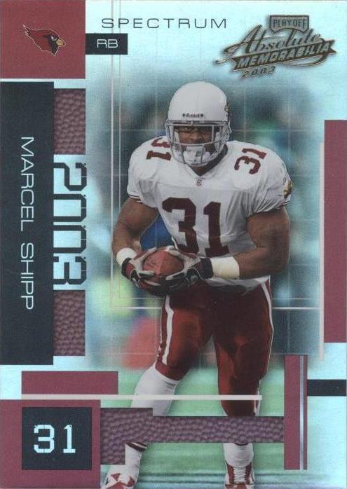 2003 Playoff Absolute Memorabilia - Spectrum #54 Marcel Shipp /150 for ...