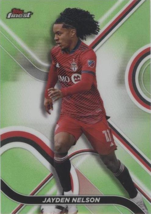 2022 Topps Finest MLS - Neon Green Refractor #39 Jayden Nelson /99 for ...