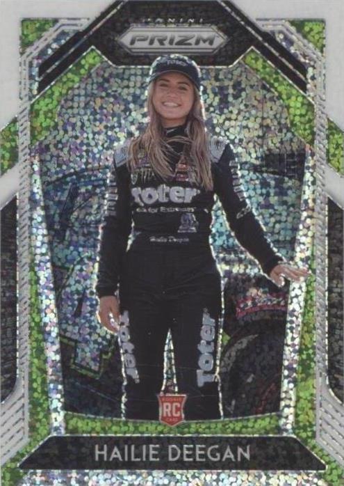 2020 Panini Prizm - Hailie Deegan #56 White Sparkle Prizm With Car for ...