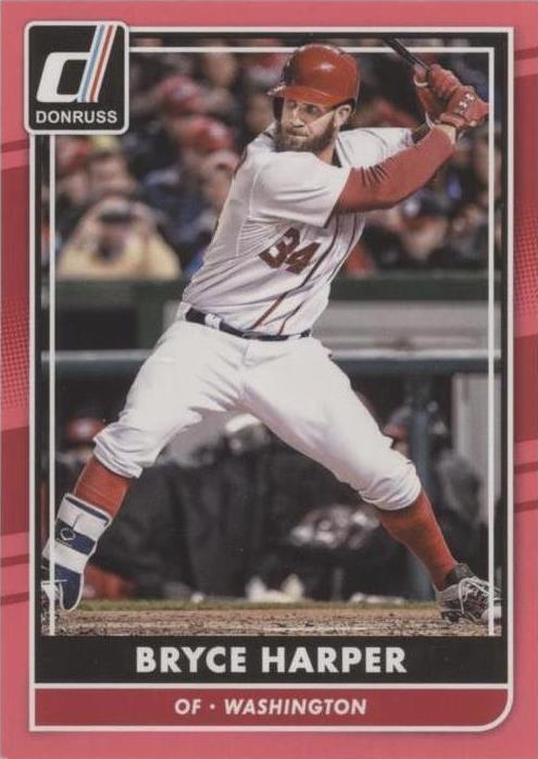 2016 Panini Donruss - Bryce Harper #57 Pink Border for sale online | eBay