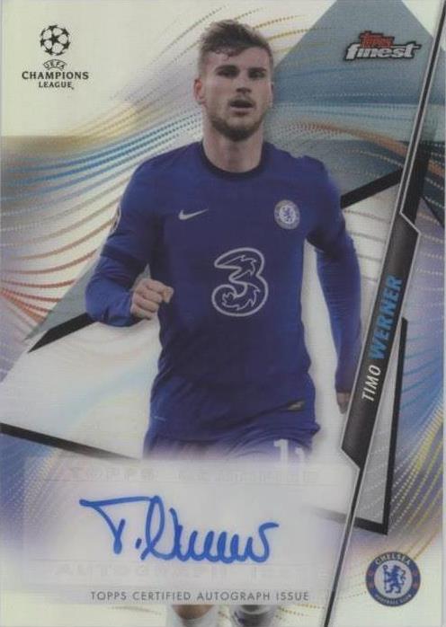 2020-21 Topps Finest UCL - Finest Autographs #FA-TW Timo Werner (AU ...