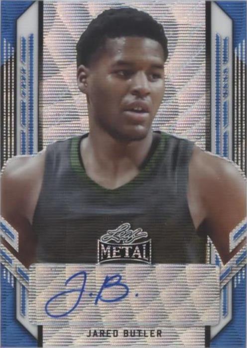 2021-22 Leaf Metal - Portrait Autographs Blue Wave #PA-JB1 Jared Butler ...
