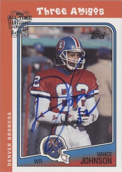 2004 Topps All-Time Fan Favorites - Autographs #VJ Vance Johnson (AU ...