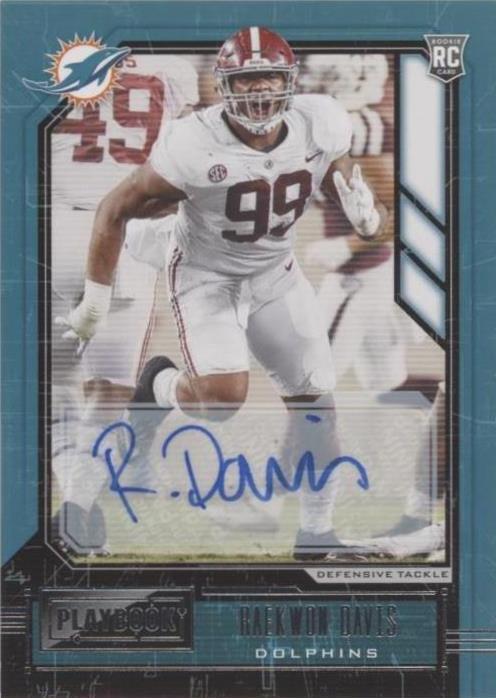 2020 Panini Playbook - Rookies Raekwon Davis #187 Signatures (AU, RC ...