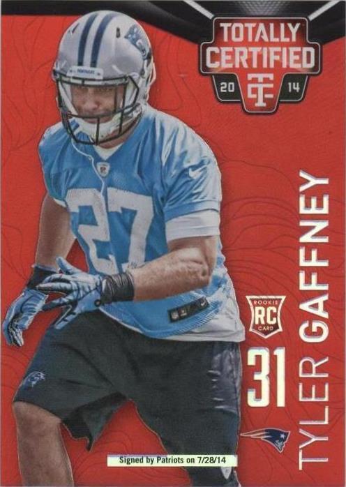 2014 Panini Totally Certified - Tyler Gaffney #110 Mirror Platinum Red ...