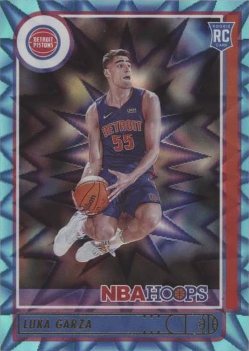 2021-22 Panini NBA Hoops - Rookies Luka Garza #250 Teal Explosion (RC ...