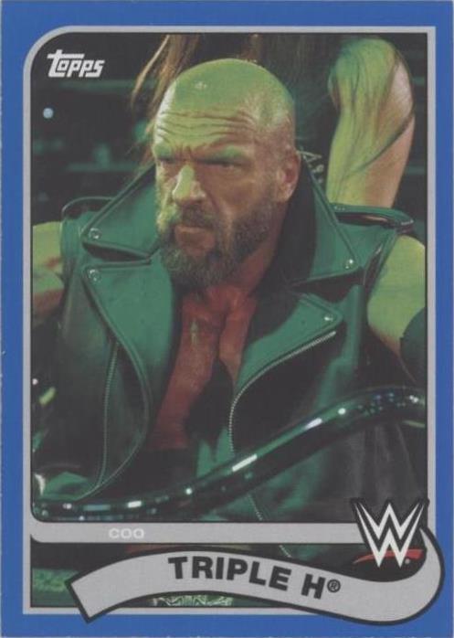 2018 Topps Heritage WWE - Blue #84 Triple H /99 for sale online | eBay